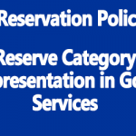 Reservation Percentage for SC /ST and OBC in Central Government Jobs