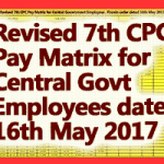 Tamil Nadu Revised Pay Rules 2017 – 7th CPC Pay Matrix and Allowance